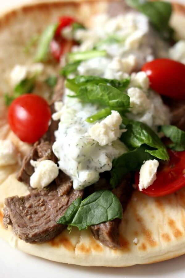 Instant Pot Steak Gyros - 365 Days of Slow Cooking and Pressure Cooking
