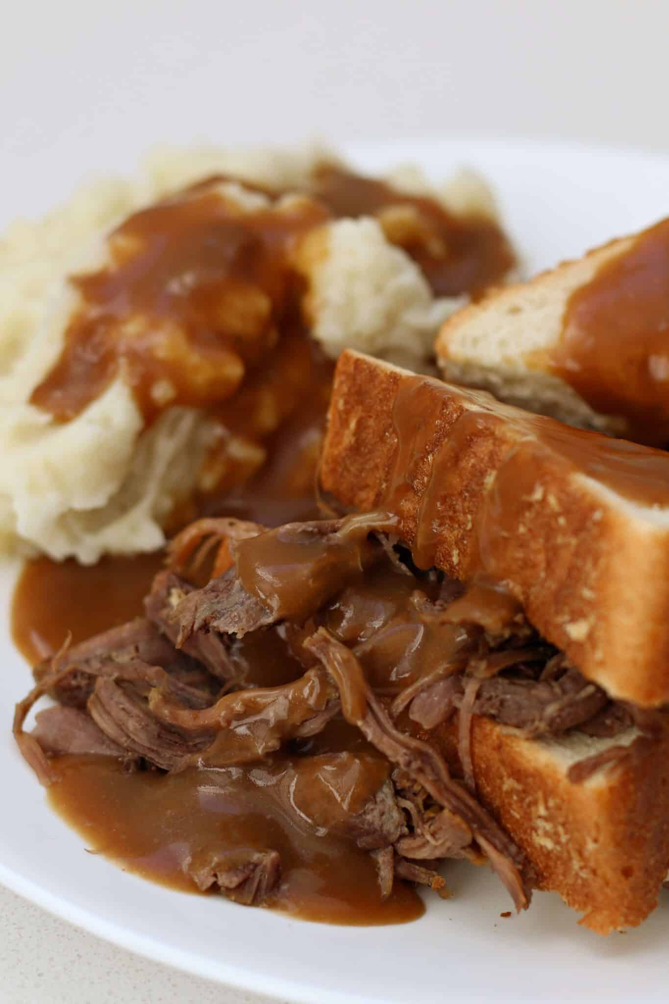 Instant Pot Hot Beef Sandwich and Mashed Potatoes - 365 Days of Slow ...
