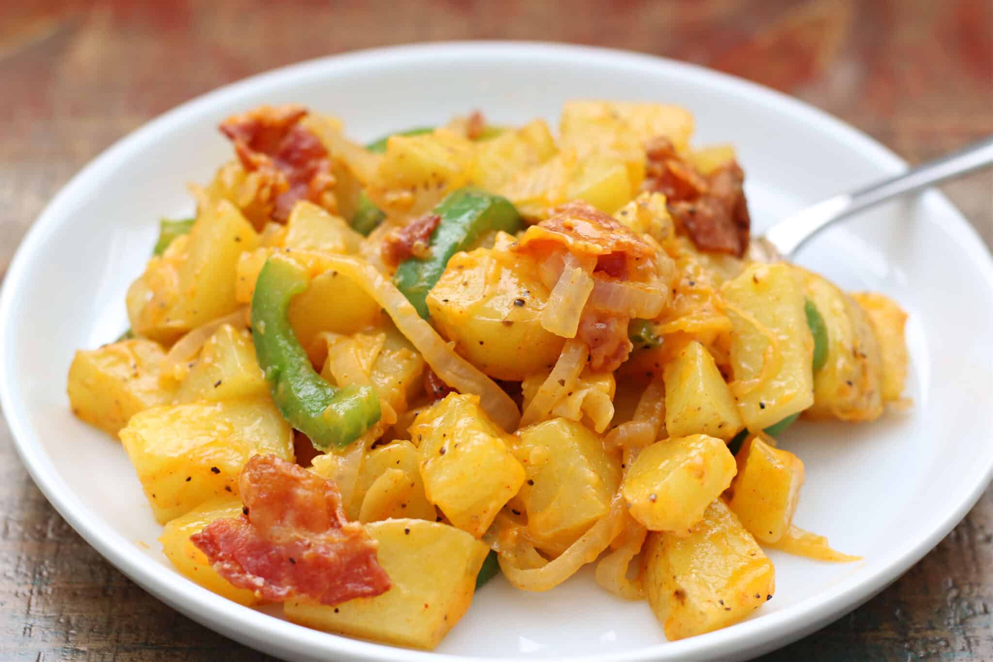 Instant Pot Cheesy Bacon Breakfast Potatoes - 365 Days of Slow Cooking ...